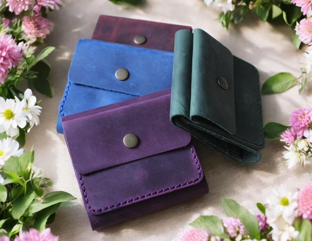 Personalized Handmade Leather Gift for Her | Small Genuine Leather the ...