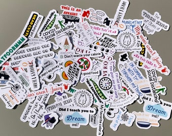 Stray Kids Iconic Sayings C & D Mini Die Cut Sticker Pack, Fun ...