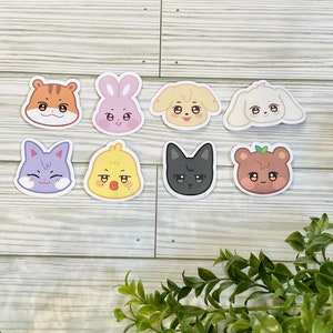 Ateez Aniteez Characters Mini Die Cut Sticker Pack, Fun Personality ...