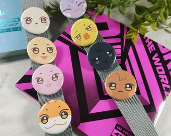 Stray Kids Skzoo Button Pin Packs, Fun Personality Flair, SKZ Well ...