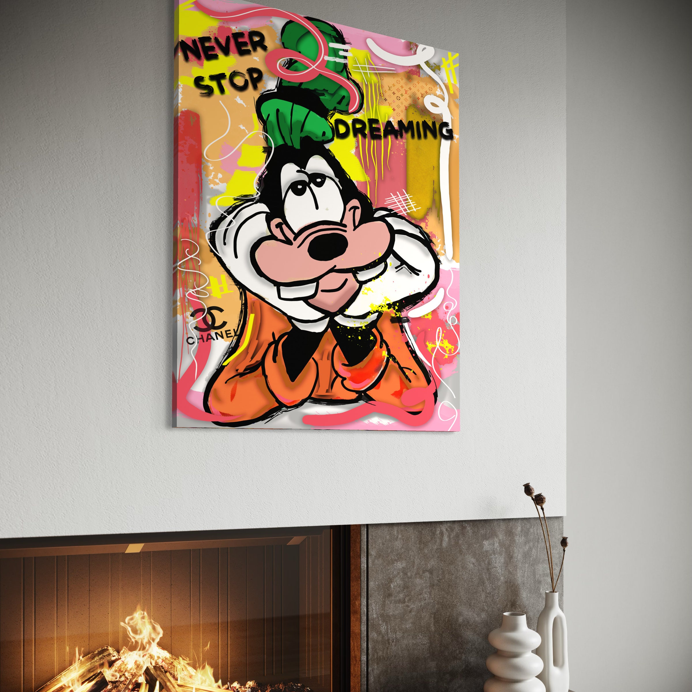 Leinwand Pop Art Goofy Dreaming Wandbilder Kunst Interior Design Deko ...