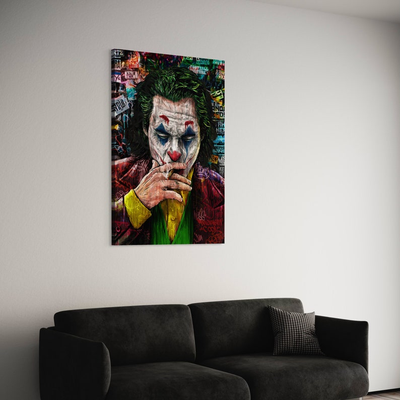 Canvas Pop Art Joker Wall Pictures Art Interior Design Decoration ...