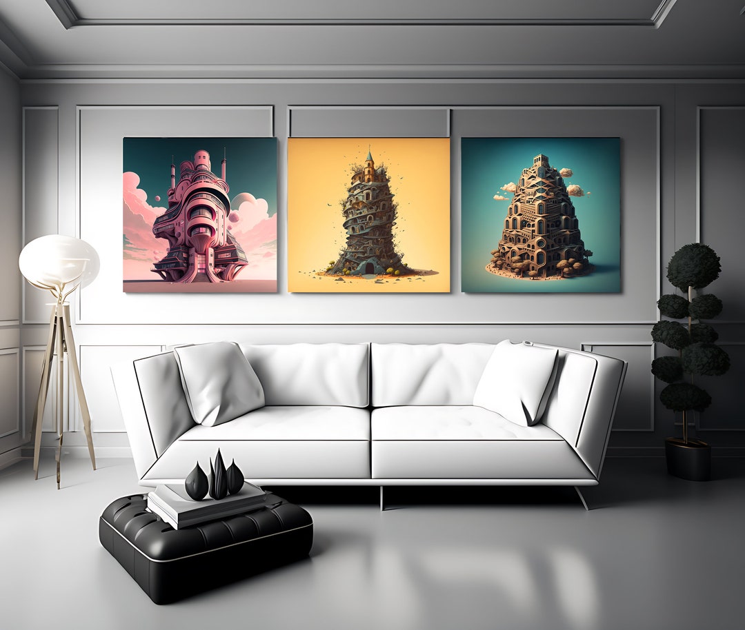 Cartoon Babel Digital Poster - Etsy