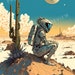 Alone on Mars, Again Digital Poster - Etsy