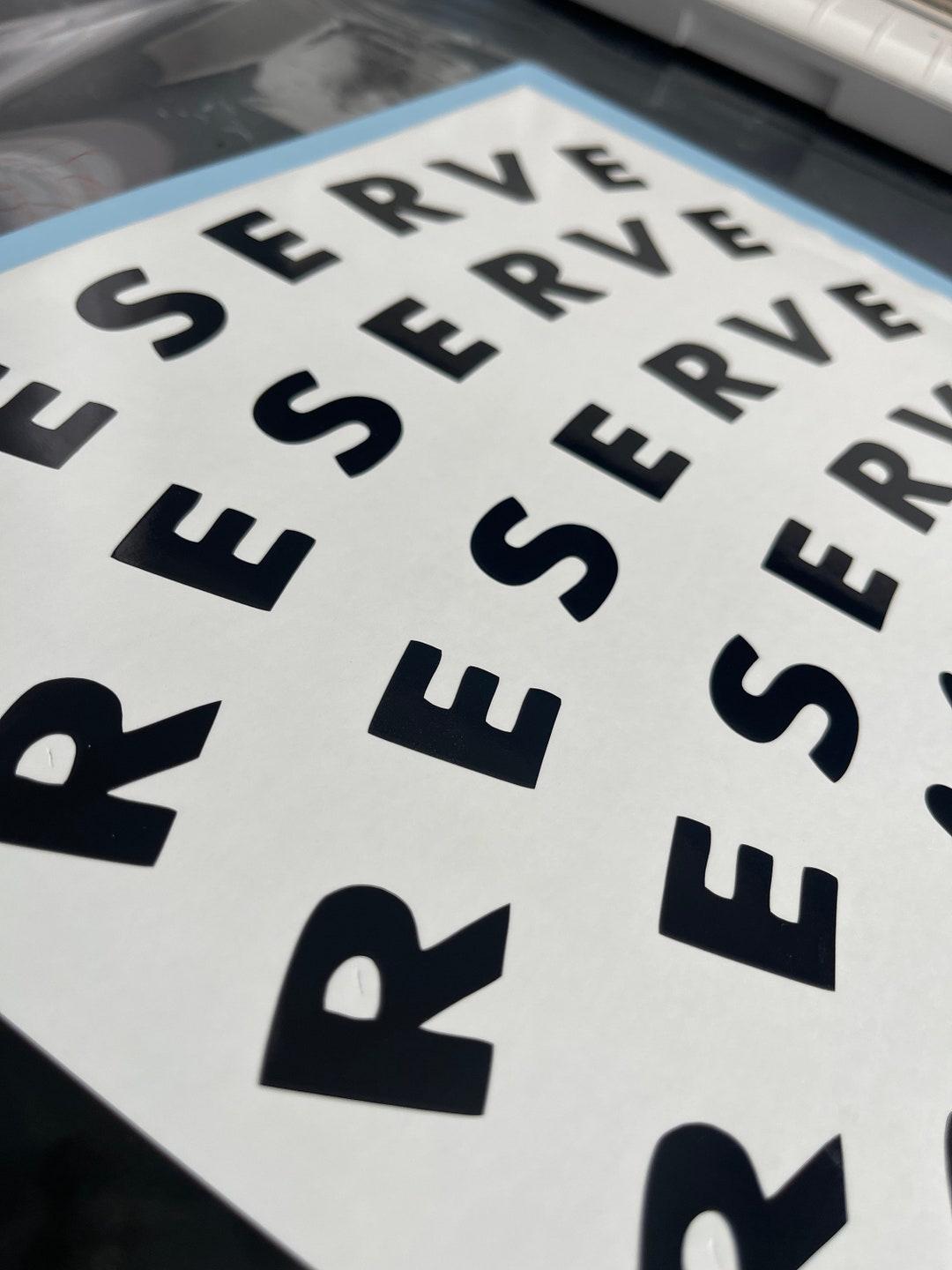 RESERVE Wheel Decals - 8 Pcs International Shipping Takes 3-4 Weeks ...