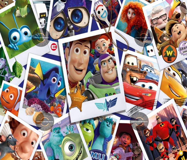 Toy Story Collage PNG Download - Etsy