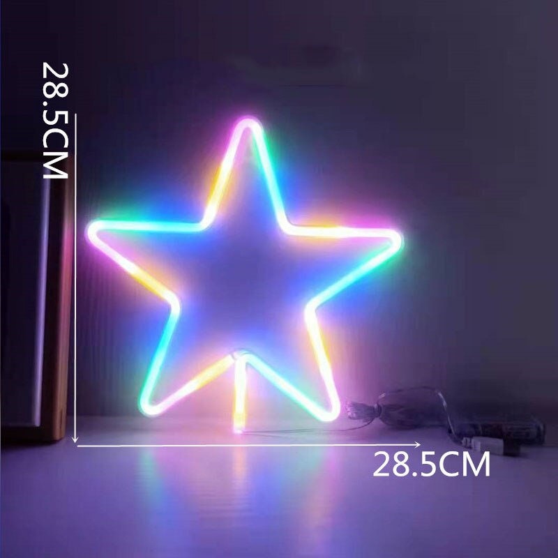 Neon Led Lights Sign Planet Lightning Moon Neon Light Rainbow Cloud ...