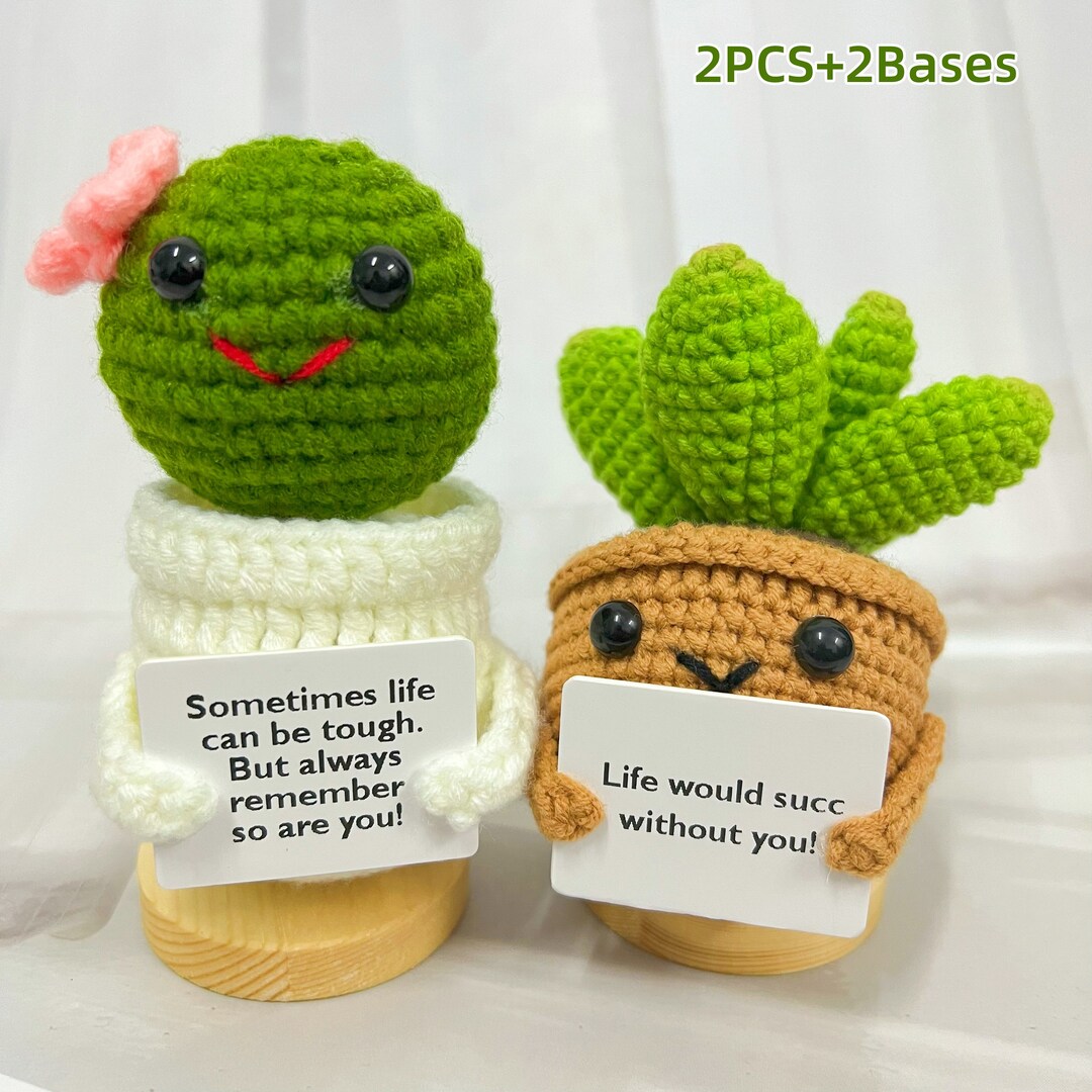 Emotional Support Plant,positive Cactus/succulent,handmade Customized ...