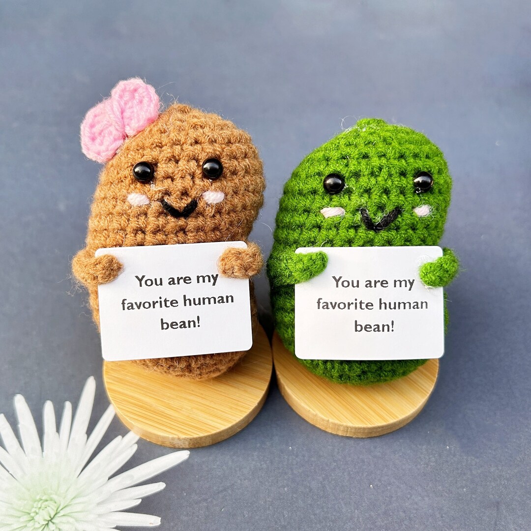 Handmade Crochet Favorite Human Bean-unique Crochet Car Dashboard Decor ...