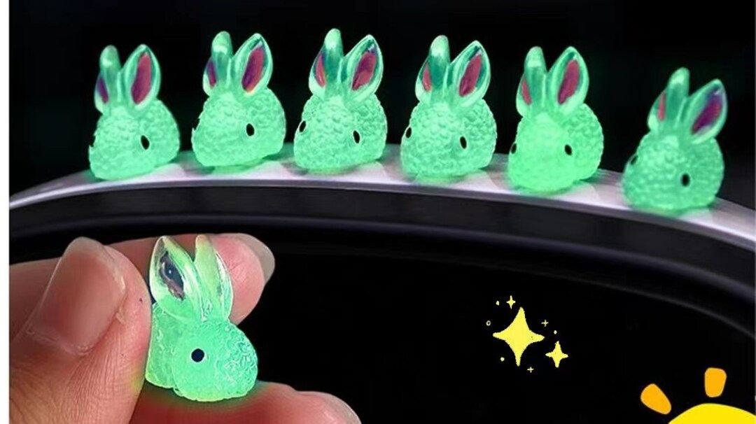 Glow in the Dark Bunny Car Interior Accessories-cute Car Ornament-car ...