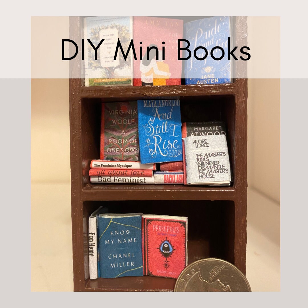 48 Printable Mini Book Covers 1:12 Scale Feminist Books - Etsy