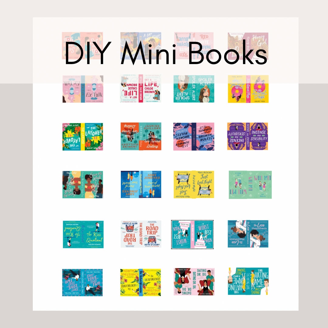 24 Printable Mini Book Covers 1:12 Scale Contemporary - Etsy