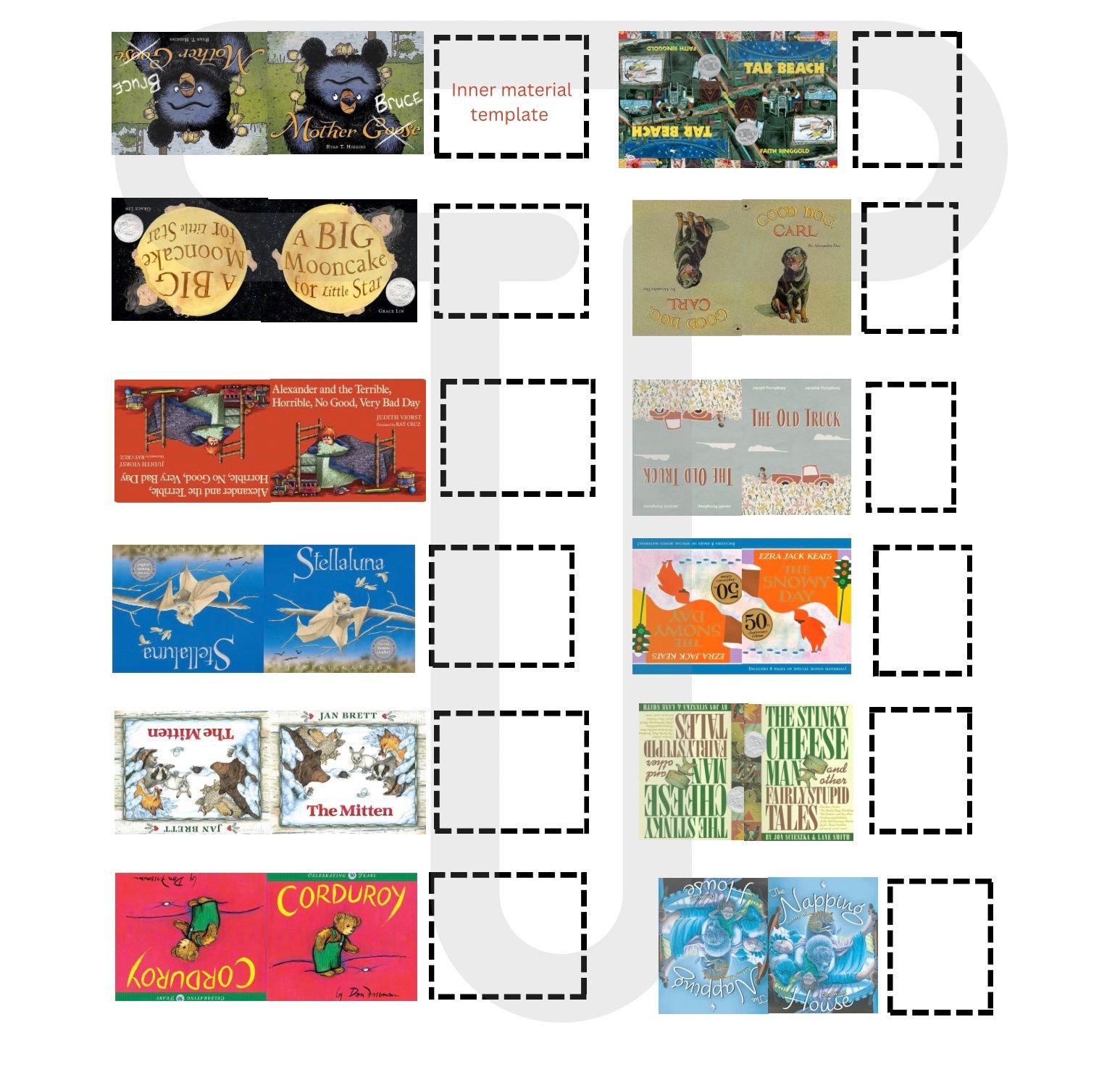 35 Printable Mini Book Covers - 1:12 Scale - Picture Books - Dollhouse ...