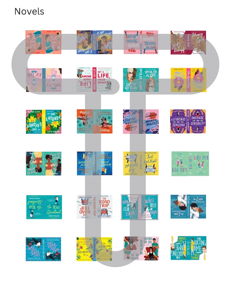 24 Printable Mini Book Covers - 1:12 Scale - Contemporary Romance Books ...