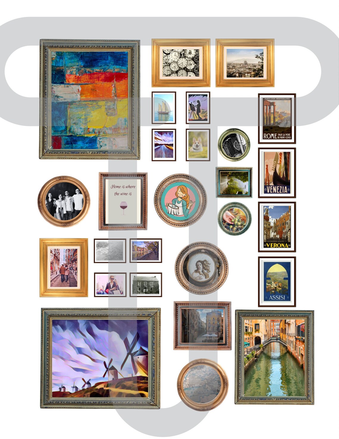 27 Printable Mini Wall Decor - 1:12 Scale - Dollhouse Art Prints ...