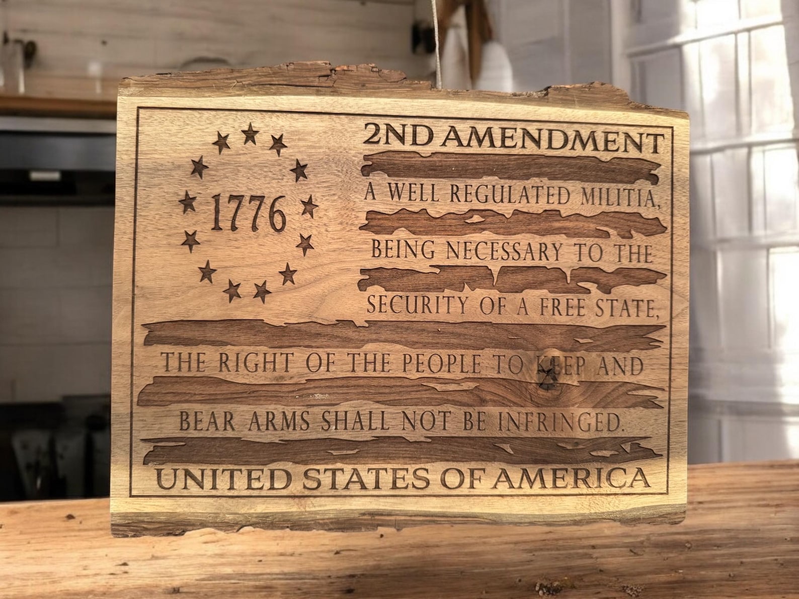 2nd Amendment Laser Engraved Sign - Etsy