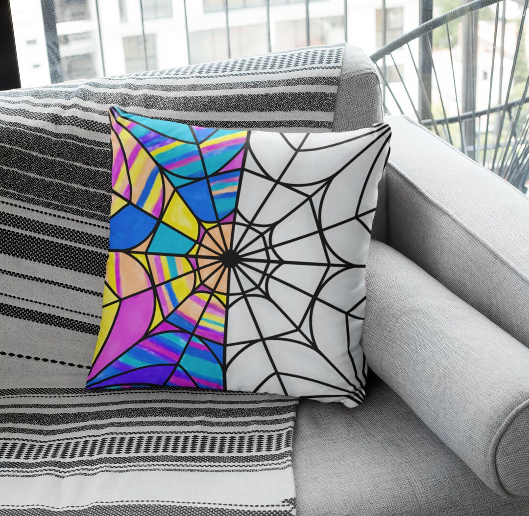 Hand-drawn Wednesday Throw-in Pillow, Wednesday Pillow, Wednesday ...