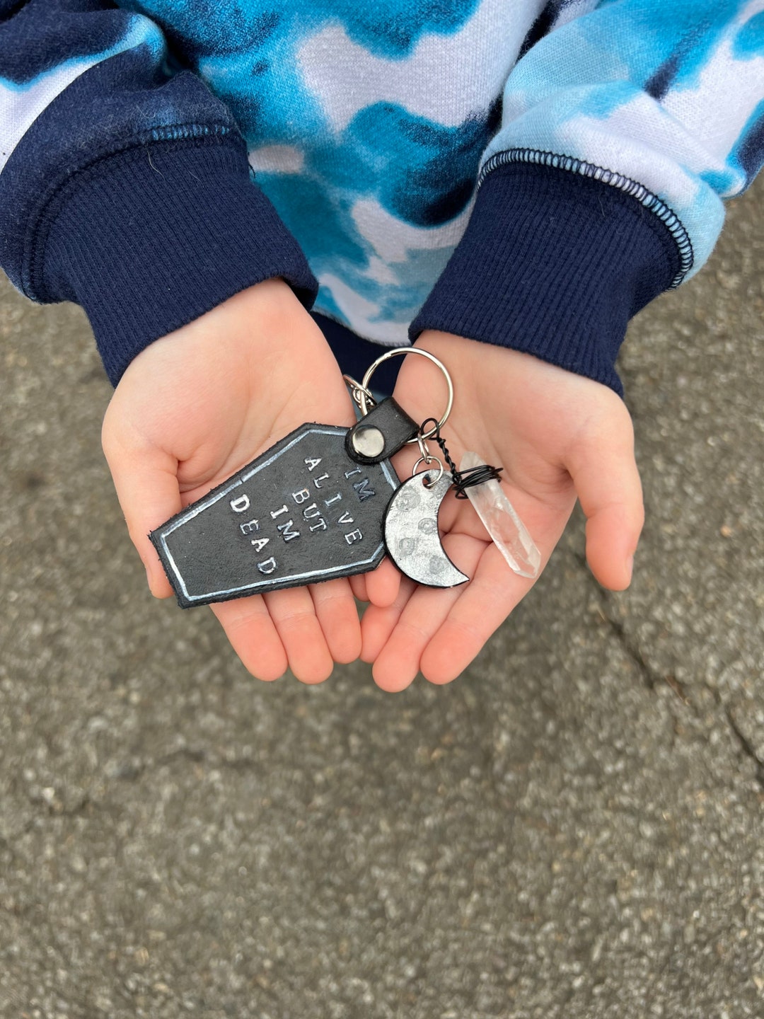 Goth Vibes Coffin Shaped Keychains - Etsy