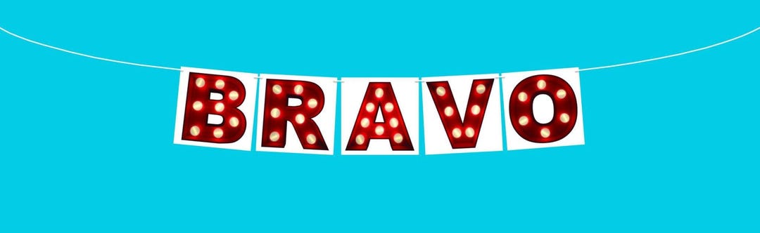 Bravo Banner Kit / Sign / Hanging Banner / Garland / Marquee Sign - Etsy