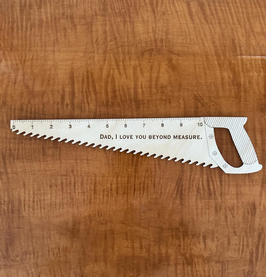 Fathers Day I Love You Beyond Measure Saw Ruler, Birthday Gift for Dad ...