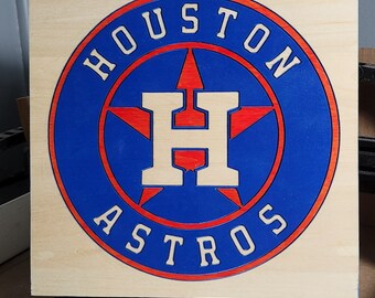Handmade Wooden Houston Astros Sign - Etsy