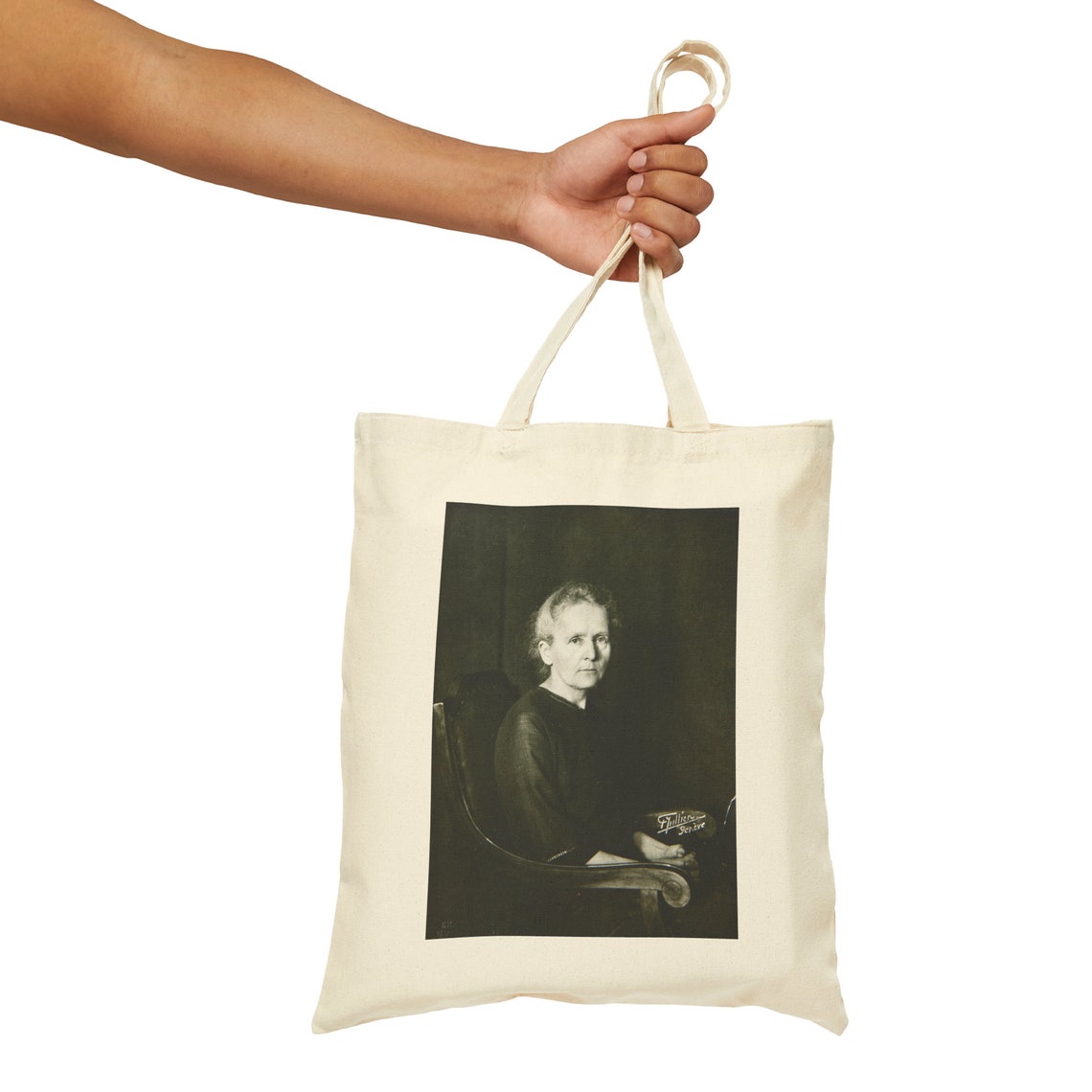 Marie Curie Cotton Canvas Tote Bag - Etsy