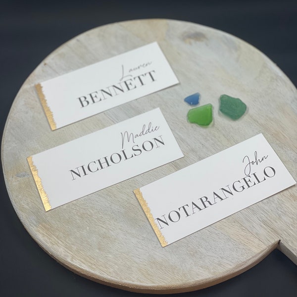 Leaf Name Card - Etsy