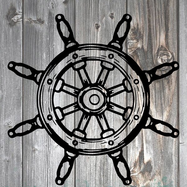 Ship Wheel Svg - Etsy