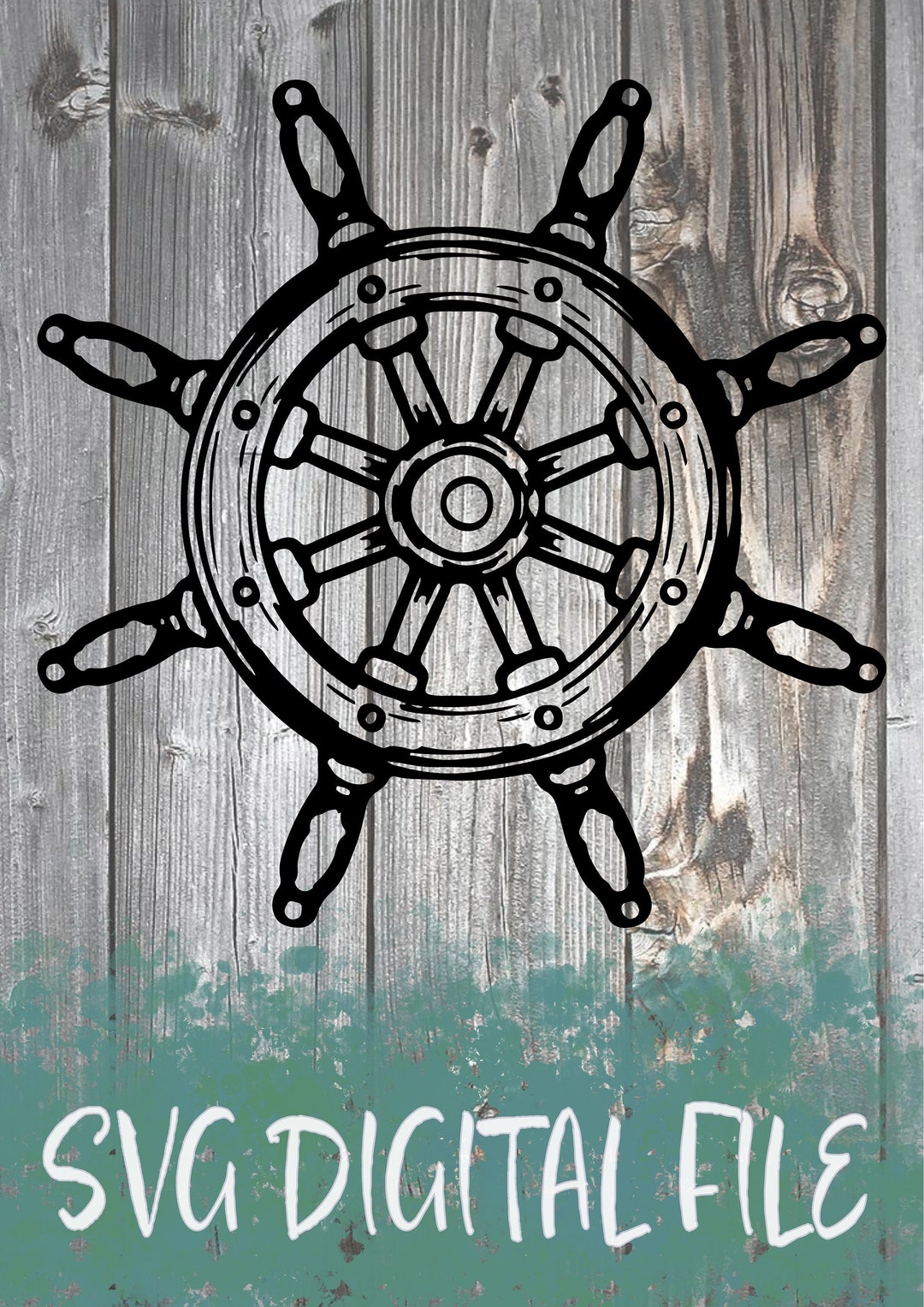 Ships Wheel Svg - Etsy