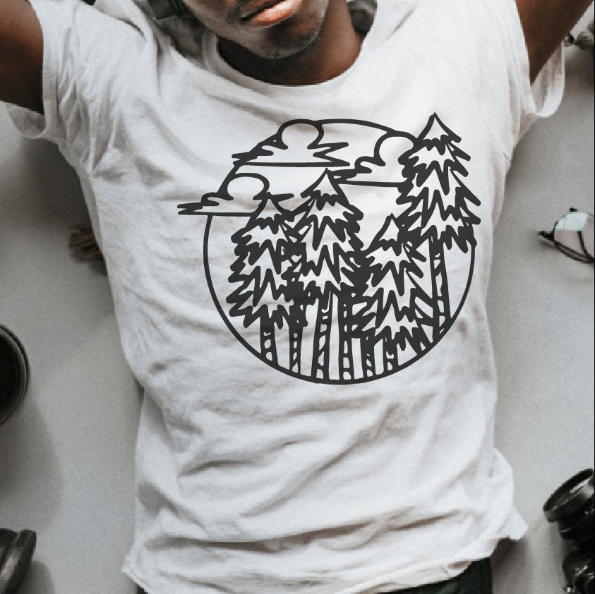 Tree Forest, SVG and PNG Instant Download - Etsy