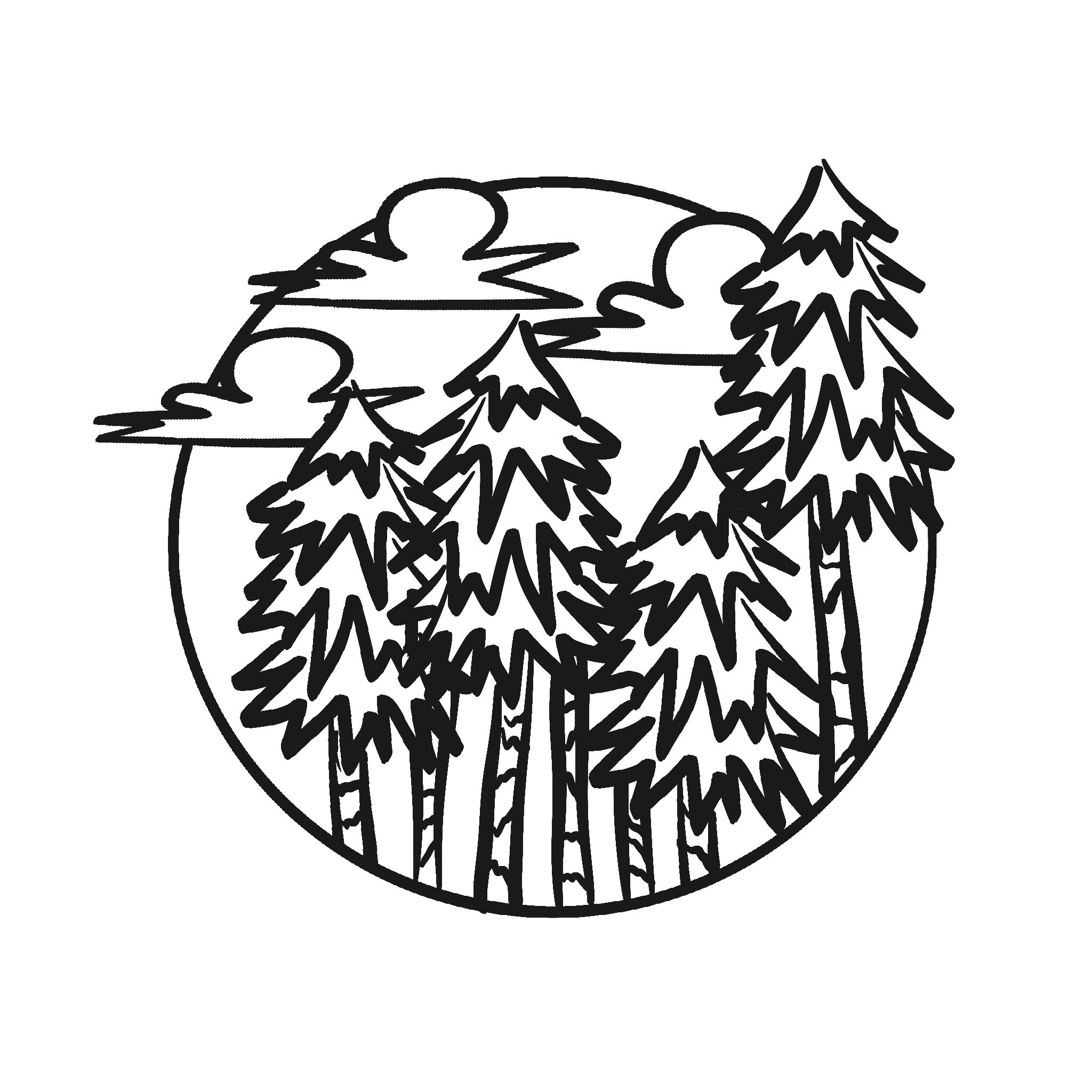 Tree Forest, SVG and PNG Instant Download - Etsy