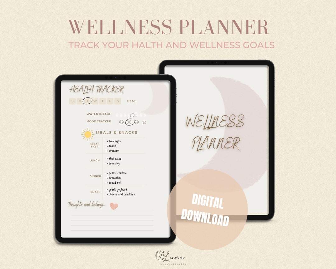 Digital Wellness GOODNOTES Planner Mental Health Journal Law of ...