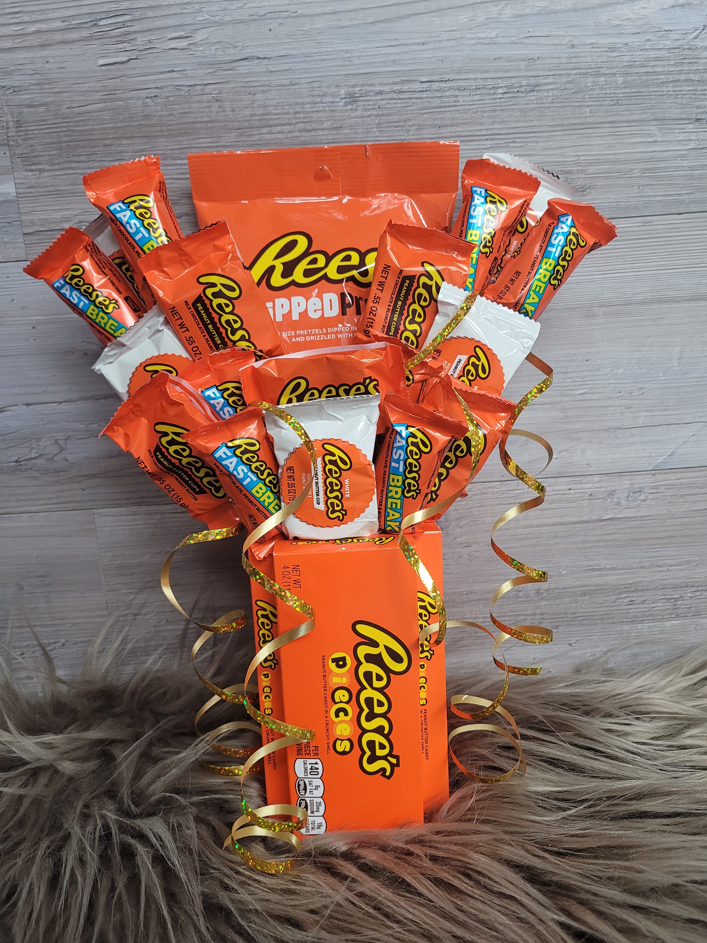 Reeses Candy Bouquet - Etsy Reeses Candy Bouquet - Etsy