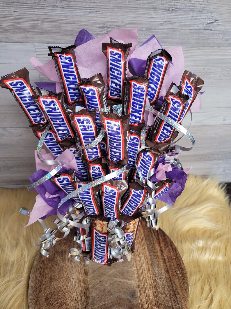 Snickers Candy Bouquet - Etsy