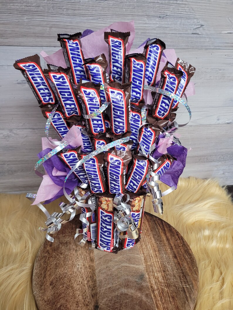 Snickers Candy Bouquet - Etsy