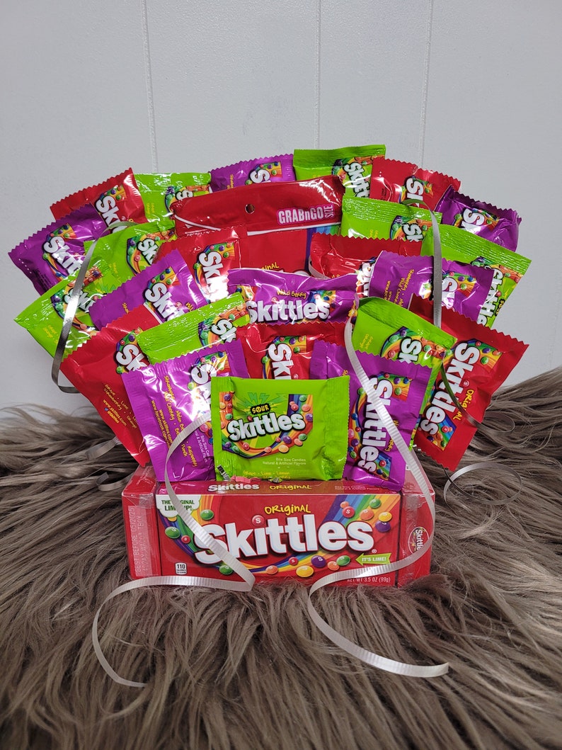 Skittles Candy Bouquet - Etsy