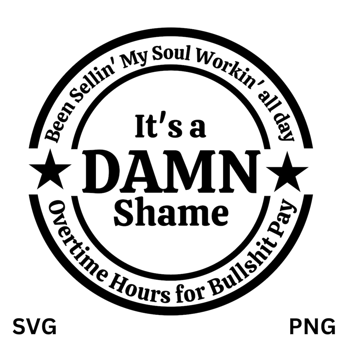 Overtime Hours SVG PNG - Etsy