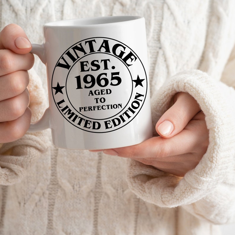 Vintage 1965 SVG, 59th Birthday SVG, Aged to Perfection SVG, Limited ...