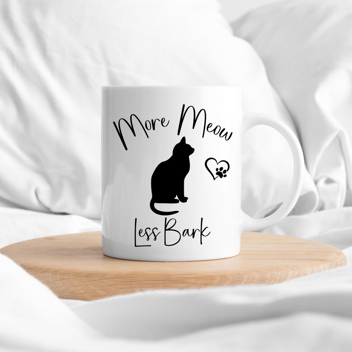 More Meow Less Bark SVG, Cat Lover SVG, Cats PNG, Animal Silhouette ...