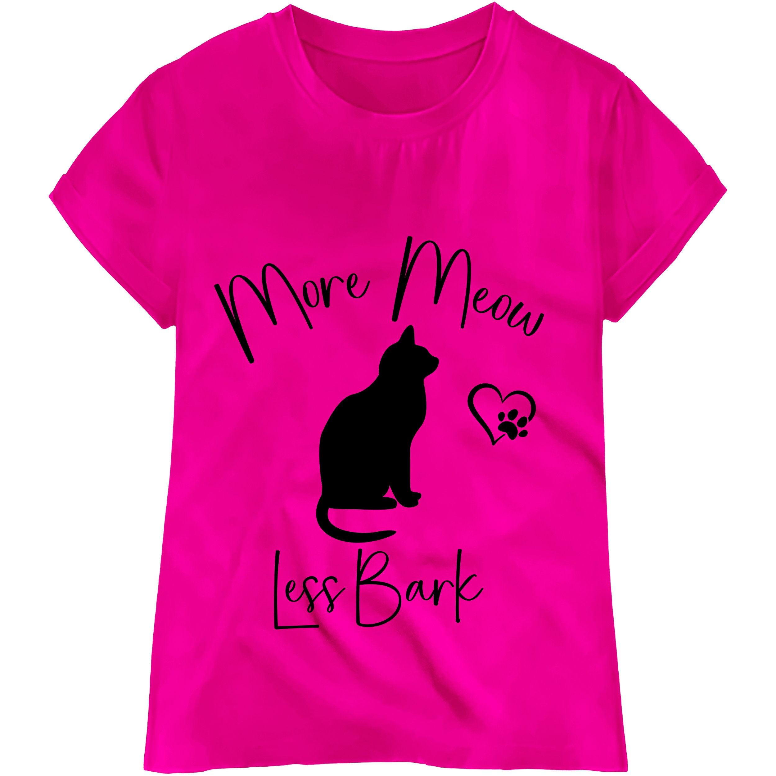 More Meow Less Bark SVG, Cat Lover SVG, Cats PNG, Animal Silhouette ...