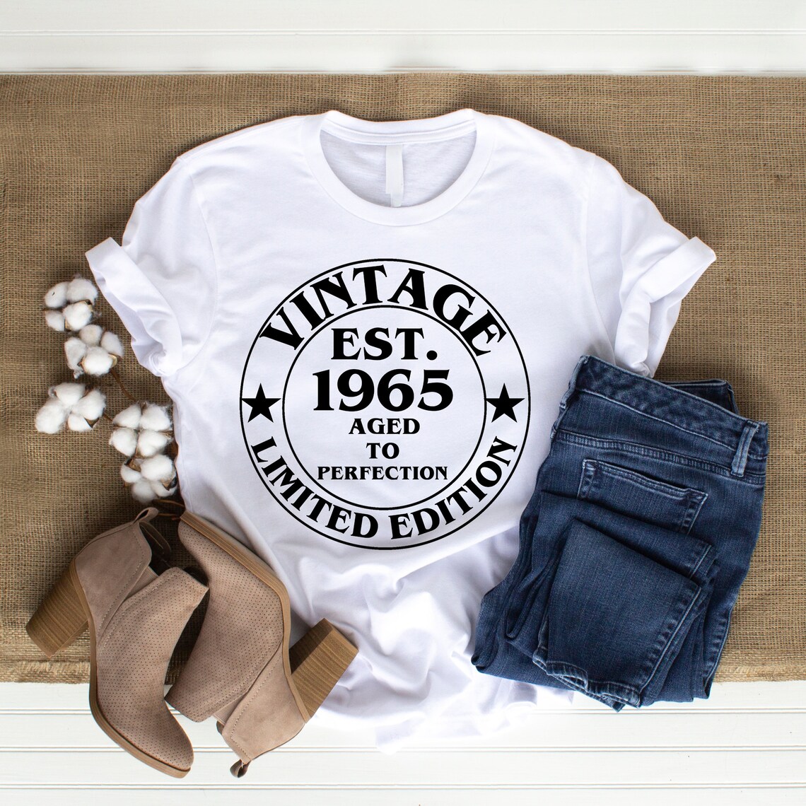 Vintage 1965 SVG, 59th Birthday SVG, Aged to Perfection SVG, Limited ...