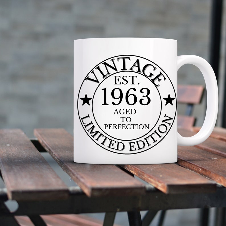Vintage 1963 SVG, 60th Birthday SVG, Aged to Perfection SVG, Limited ...