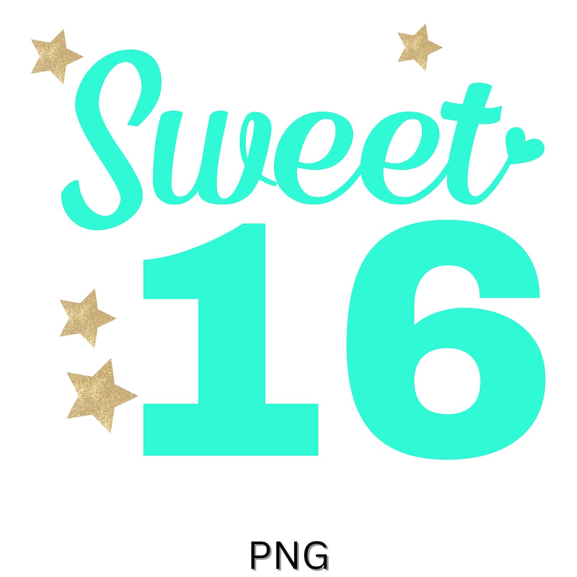 Sweet 16 Png, Sixteenth Birthday PNG, 16th Birthday PNG, Digital ...