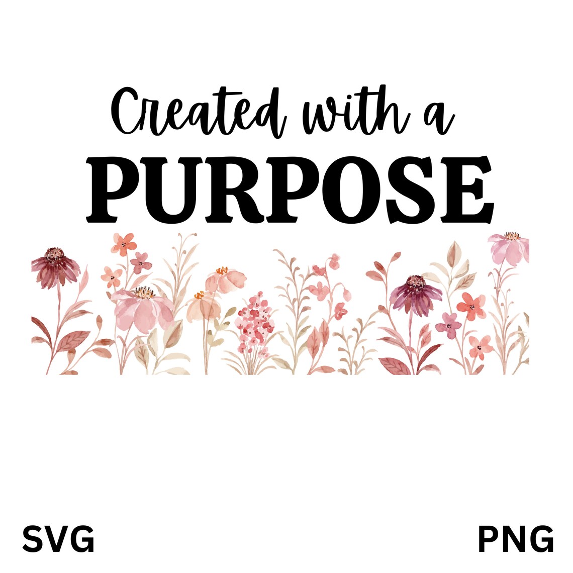 Christian SVG, Flowers SVG, Bible Verse SVG, Instant Download - Etsy