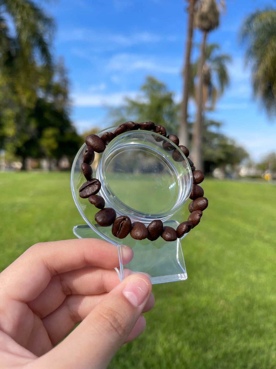 Coffee Bean Bracelet | Handmade Bean Jewelry | Boho Coffee Accessories ...
