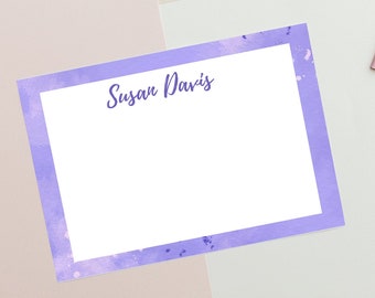 Personalized Printable Editable Flat Single Sided Note Card - Etsy