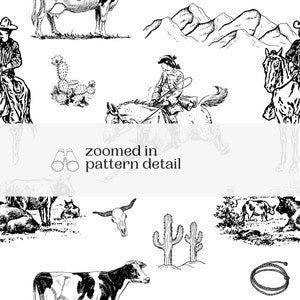 Vintage Western Seamless Pattern: Repeat Wallpaper (digital Download ...