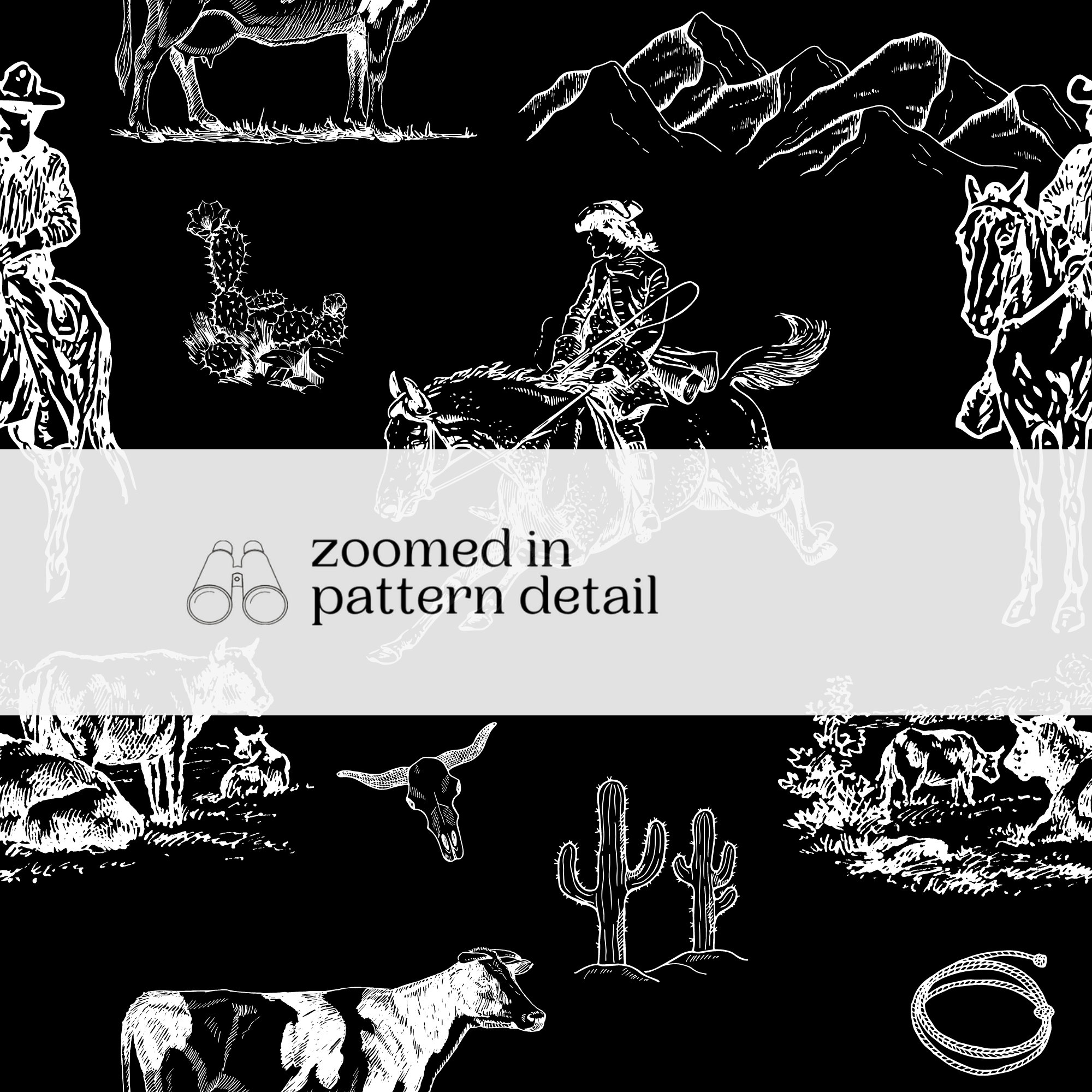 Western Pattern, Seamless Western Pattern, Vintage Pattern, Repeat ...