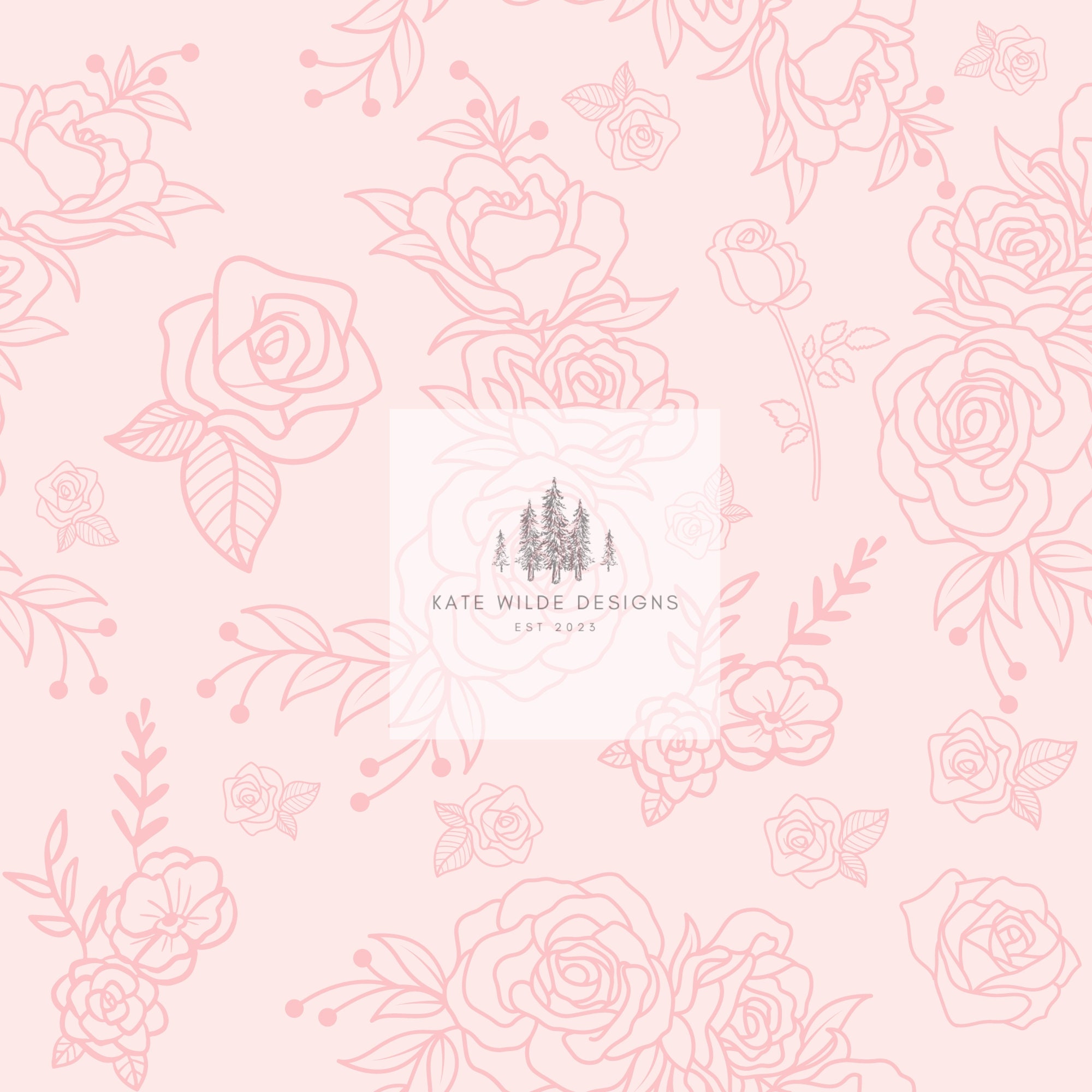 Pink Roses Floral Pattern, Seamless Repeat Pattern, Repeat Digital ...