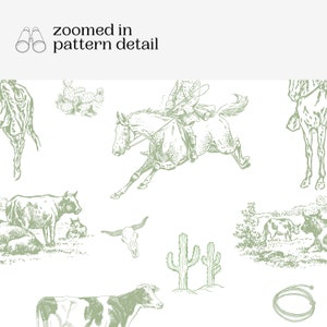 Sage Green Western Pattern, Seamless Western Pattern, Vintage Pattern ...